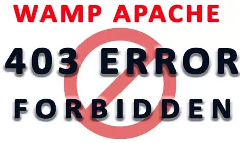 Solved WAMP Forbidden Error 403 On Localhost