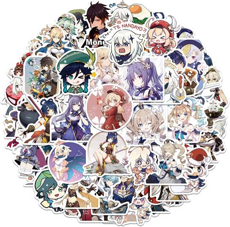 Gens Hin Impact Stickers Pack Vinyl Waterproof Game Decals For