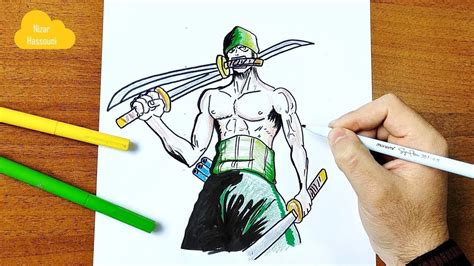 Apprendre Comment Dessiner Zoro One Piece Tape Par Tape Facilement