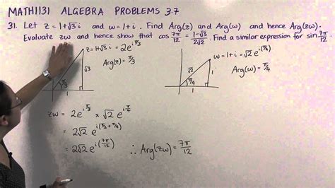 math1131 linear algebra chapter 3 problem 31 youtube