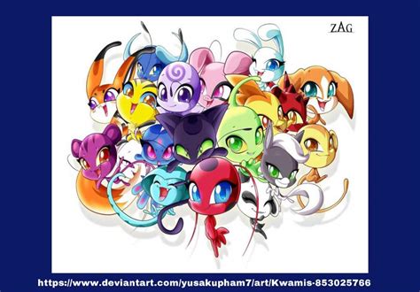 Les Kwamis Wiki Miraculous Ladybug Officiel FR Amino