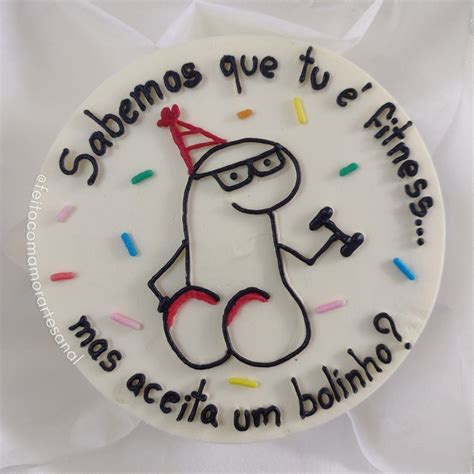 Bento Cake Flork fitness e bundudo em 2023 Bolos engraçados de