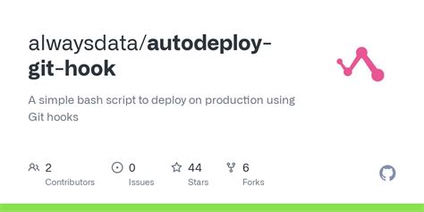 github alwaysdata autodeploy git hook a simple bash script to deploy on production using git