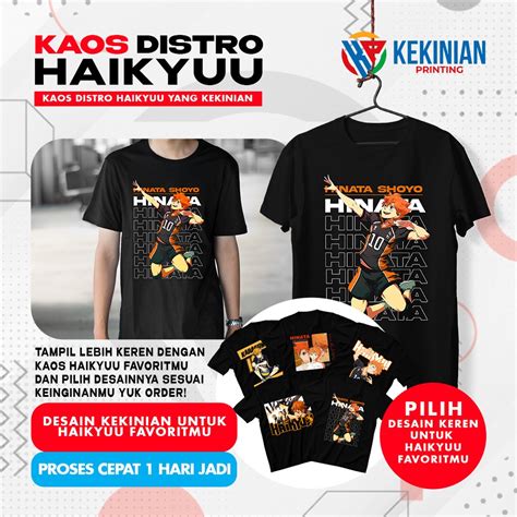 Jual Kaos Anime Kaos Haikyuu Kaos Hinata Shoyo Karasuno Shopee Indonesia