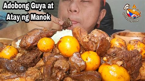 Adobong Guya At Atay Ng Manok Immature Chicken Eggs Liver Adobo