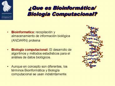 PPT Bioinformatica Recopilaci PowerPoint Presentation Free To