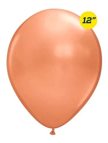 Bexiga Balão Metalizado Chrome 12 Polegadas 25 Unidades Cores Rose Gold