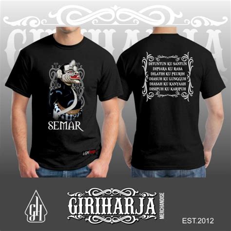 Jual Kaos Wayang Golek Semar 2 Kaos Wayang Golek Giri Harja Kaos