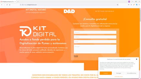Kit Digital Mataró Kit digital para empresas pymes y autónomos D D