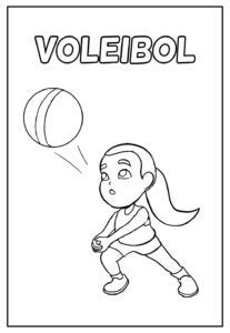 Desenhos De Voleibol Para Colorir Bora Colorir