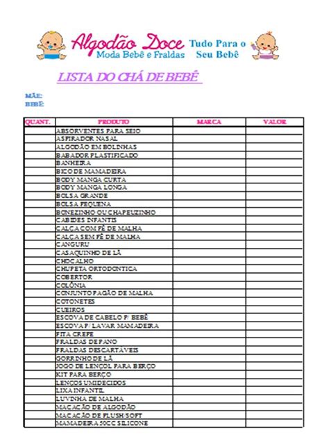 Tudo sobre gravidez Dicas de lista de chá de bebê