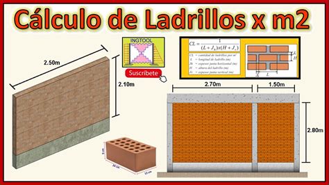 CÁLCULO DE LADRILLOS POR M2 DE MURO APRENDE A CALCULAR EL NÚMERO DE