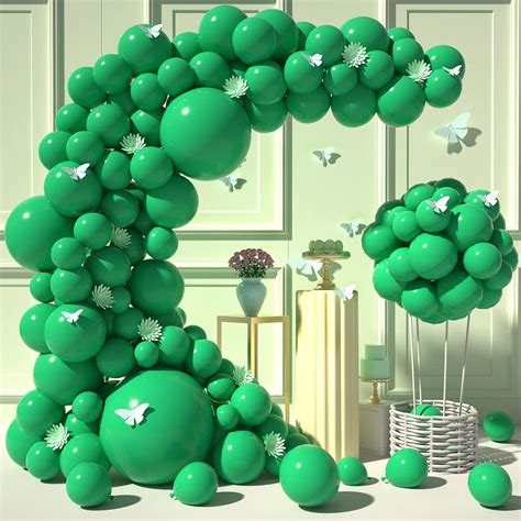 Buy CUTEUP Green Balloons Garland Kit 120 Pcs 1810125 Inch Green