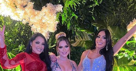 Deolane Bezerra e suas irmãs roubam a cena vestidos chamativos em