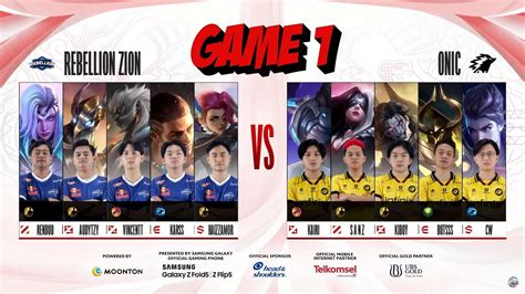 JUARA MSC KEOK DI GAME INI GAME 1 RBL VS ONIC MPL ID SEASON 12