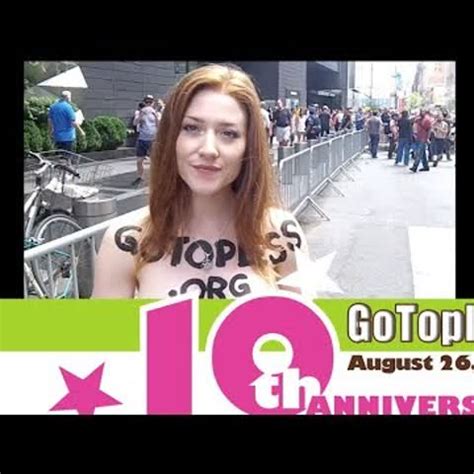 Rachel Jessee Discusses Gotopless Day Pride Parade Nyc