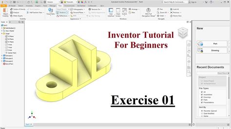 Inventor Tutorial For Beginners Exercise Youtube