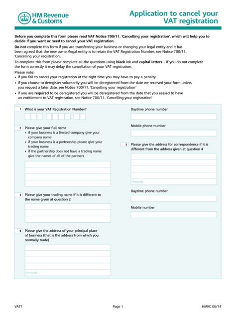 Vat 7 Form Fill Out Sign Online DocHub
