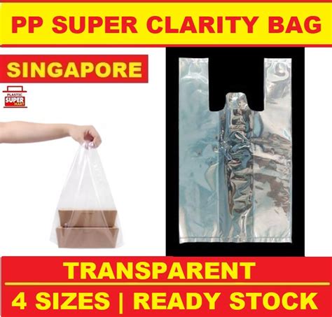 PP Clear Transparent Plastic Singlet Bag Plasticsupermart