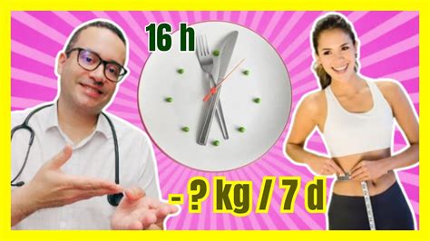 Jejum Intermitente 16h Emagrece QUANTOS QUILOS POR SEMANA YouTube
