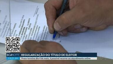 Boa Noite Paraná Eleitor tem 30 dias para regularizar ou tirar o