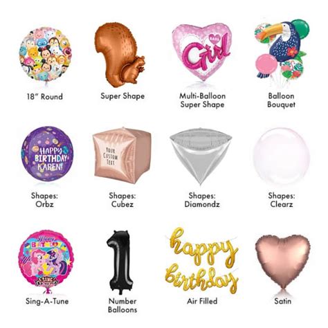 Balloon Basics Balloons Types And Arrangements