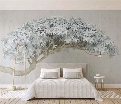 Miwei Wallpaper Papier Peint Panoramique Arbre X Cm Poster
