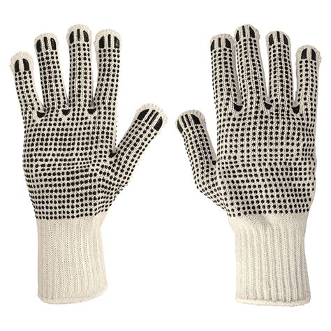 Guantes de algodón con puntos de PVC en palma y dorso Pretul