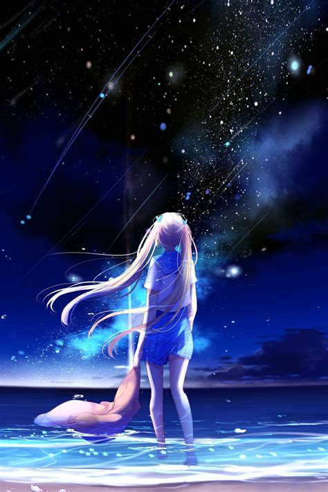 Hình ảnh bầu trời đêm anime đẹp Nội Thất Hằng Phát