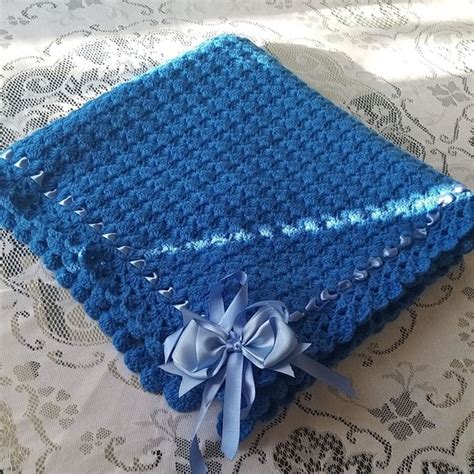Manta em Crochê para Bebê Lã Elo7 Produtos Especiais