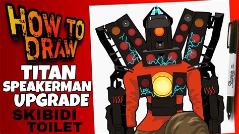 HOW TO DRAW TITAN SPEAKERMAN UPGRADE FROM SKIBIDI TOILET CORRUPTED