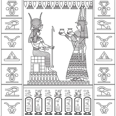Desenhos De Egito Antigo Para Colorir Pintar E Imprimir