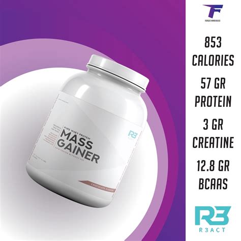 Jual R3ACT Nutrition Mass Gainer 5 Lbs Weight Gain Shopee Indonesia