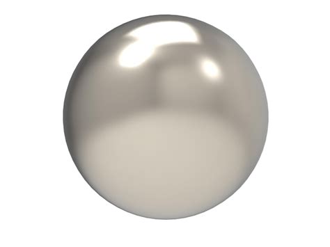 Bola De Acero Esfera 3d Render Foto Premium