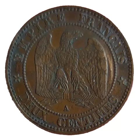 DEUX CENTIMES 1861 A Napoléon III tête laurée Paris F 108A 1 EUR 13 00