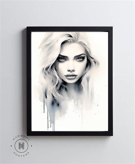 Portret pięknej kobiety 30x40 cm Bez ramy Harmony Posters Sklep