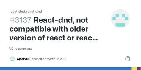 React Dnd Not Compatible With Older Version Of React Or React Dom