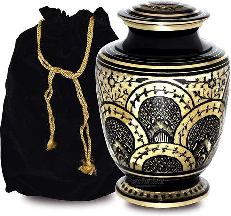 ADULT CREMATION URNS FOR ASHES Adult MOORISH ARC Black Beauty