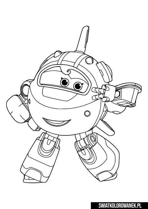 Kolorowanki Super Wings Pobierz za darmo ŚwiatKolorowanek pl