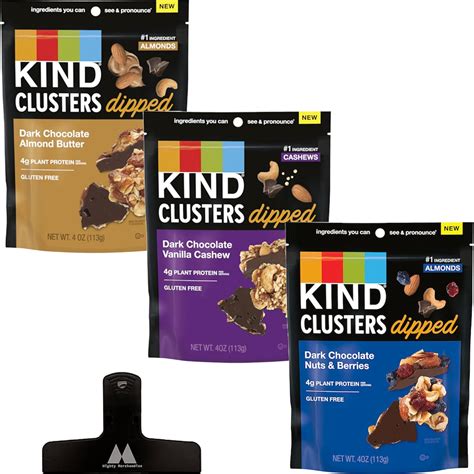 Amazon Kind Clusters Dipped Variety Pack 4 Oz Bags Pack Of 3