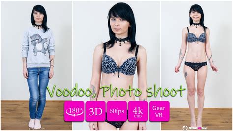 Virtual Reality VR180 Sexy Skinny EMO Girl Photo Session Backstage