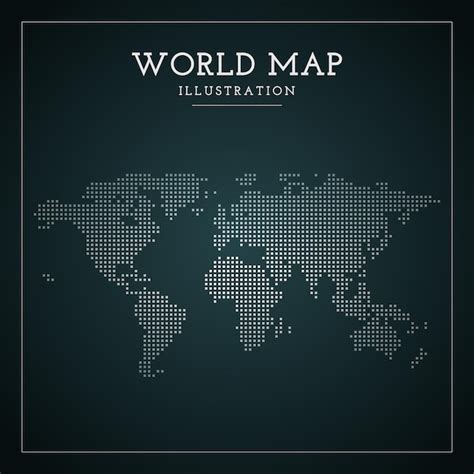 Ilustraci N De Vector De Mapa Del Mundo Vector Premium