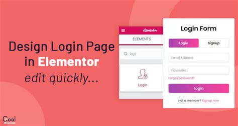 How To Create A Stylish Login Page Using Elementor