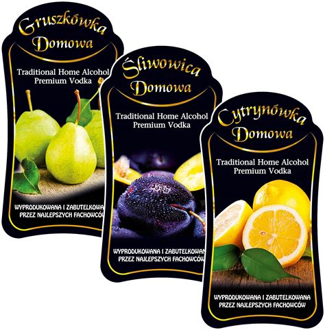 10X ETYKIETY PREMIUM NA ALKOHOL NALEWKI 12 WZORÓW 10821164719 Allegro pl