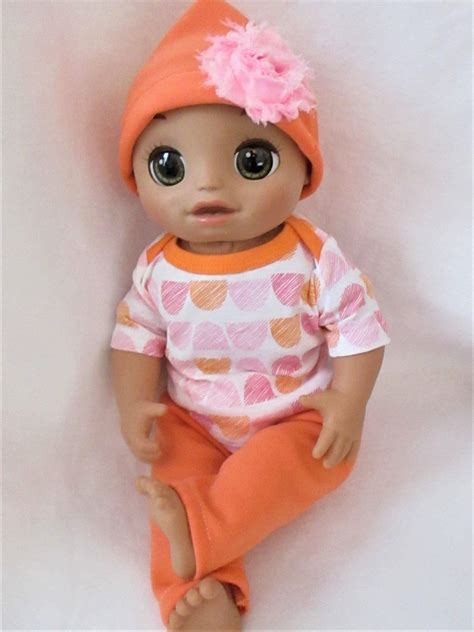 Baby Alive As Real As Can Be Doll Clothes Pc Outfit Orange Pink Tee
