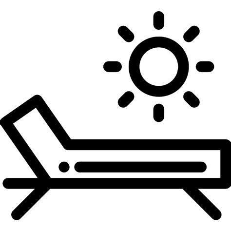 Sunbed Beach Vector Svg Icon Svg Repo