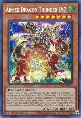 Armed Dragon Thunder Lv Mp En Prices Yugioh Tin Of The