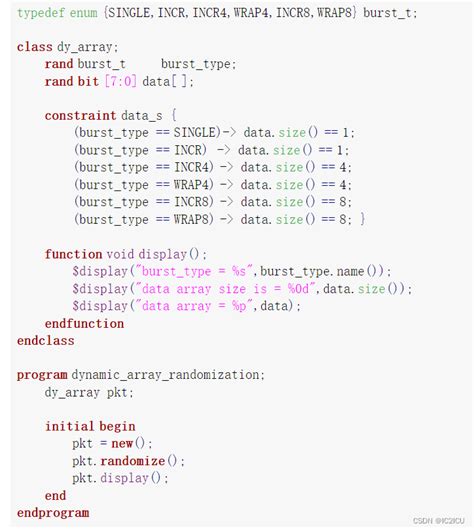 systemverilog学习 随机化数组 systemverilog shuffle csdn博客