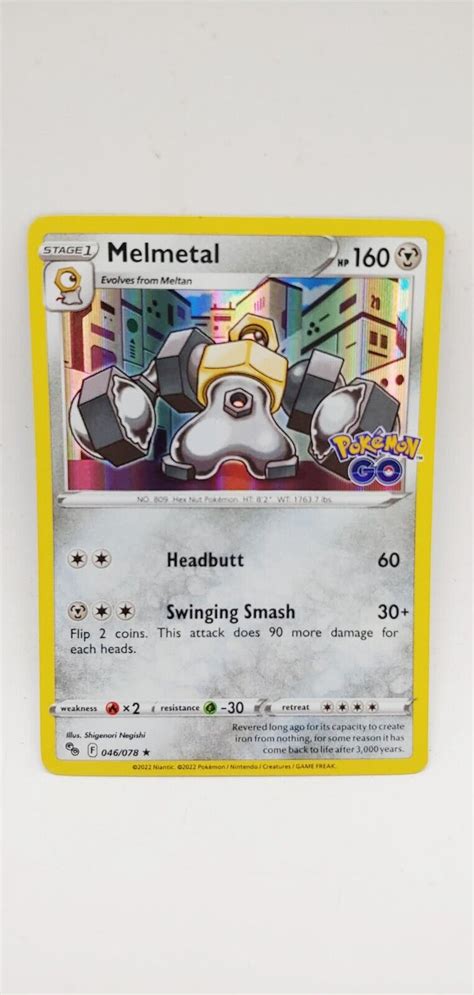 Pokemon Go Melmetal 046 078 Holo Rare EBay