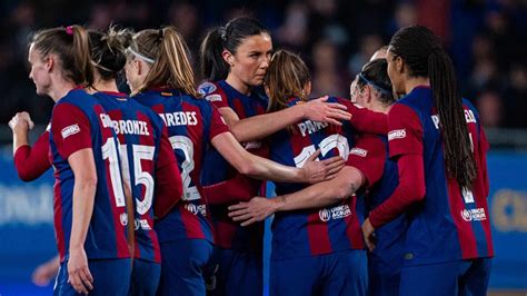Champions Feminina Barcelona Est A Uma Vit Ria De Campanha Perfeita